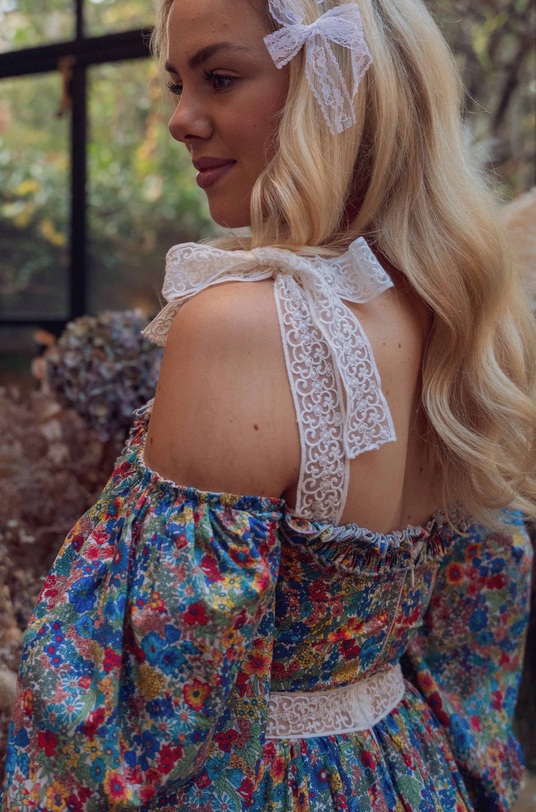 Wild Meadow Magic Midi Dress - Vibrant Floral – Fairy Tong